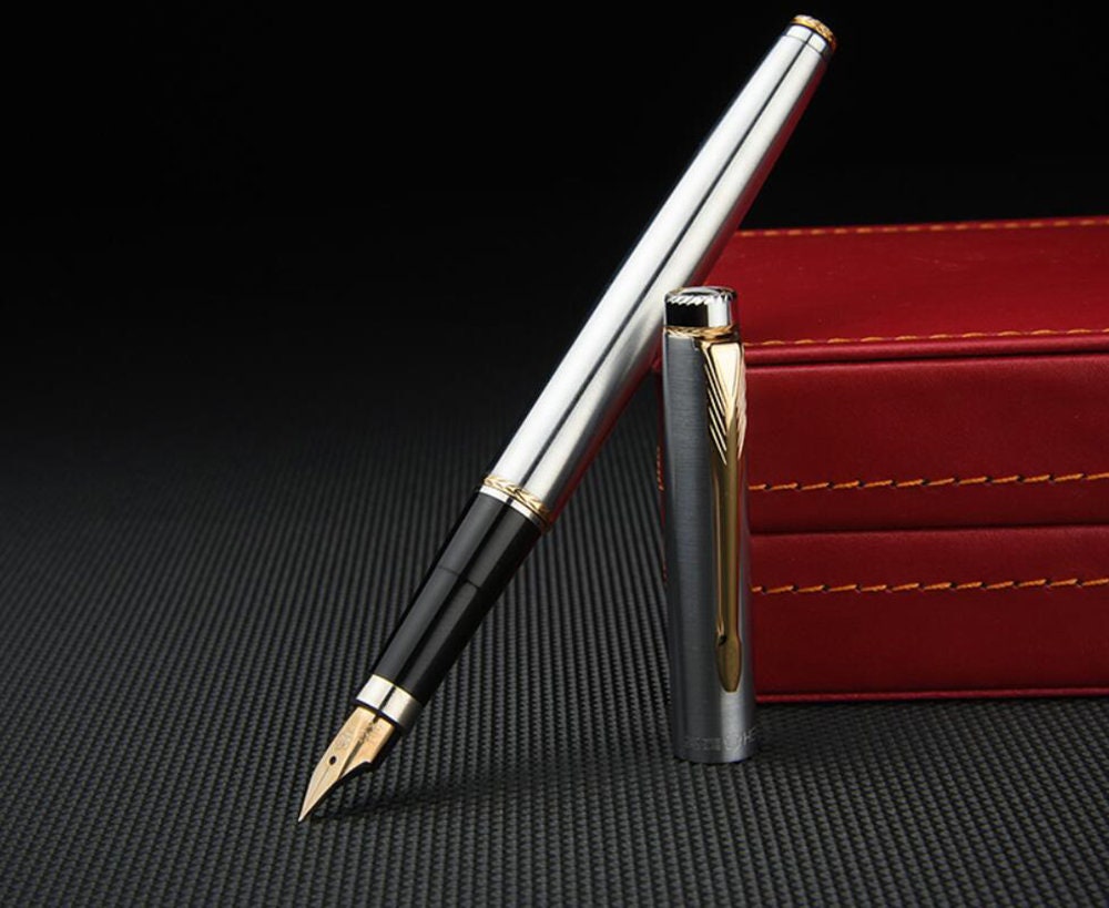 Hero 200A Classic Stainless Fountain Pen 14K Gold Fine Nib | Etsy
