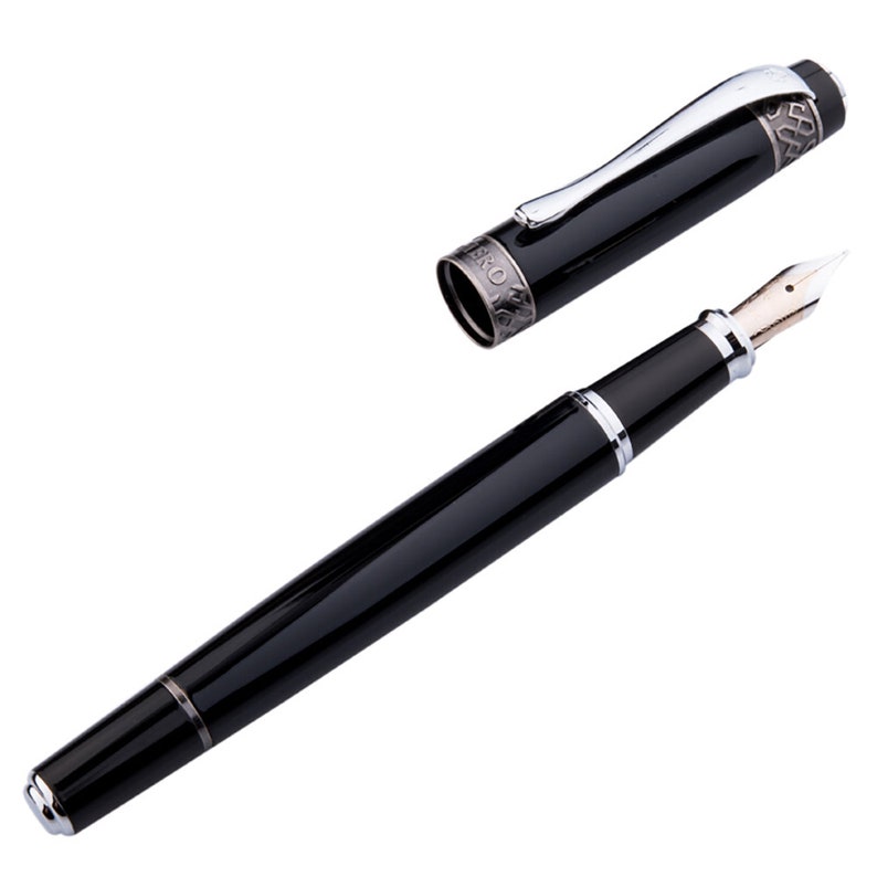 Hero Emperor 100 12K Solid Gold Fountain Pen Black Classic - Etsy