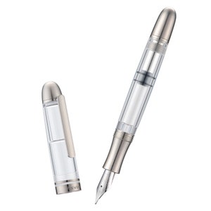 Asvine P36 Titanium Fountain Pen Piston Filling, Clear Transparent ...