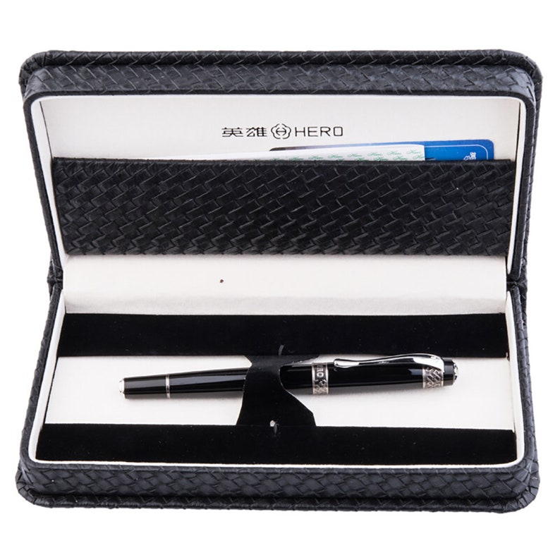 Hero Emperor 100 12K Solid Gold Fountain Pen Black Classic - Etsy