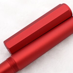 PENBBS 350 Red Aluminum Fountain Pen, Fine Nib Smooth Writing With ...