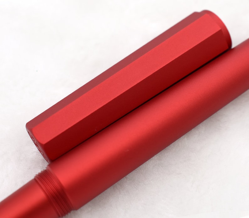 PENBBS 350 Red Aluminum Fountain Pen Fine Nib Smooth Writing - Etsy