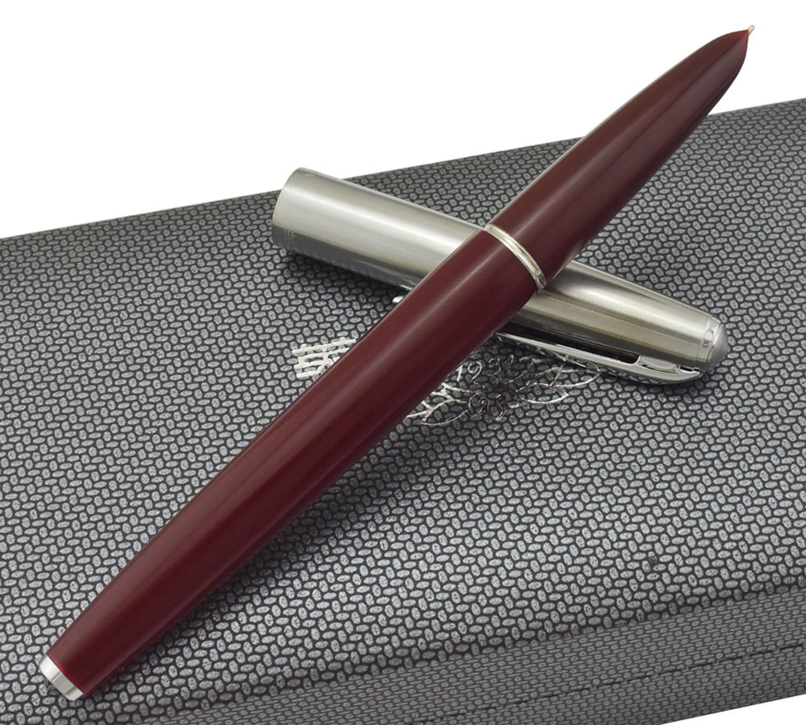 Hero 100 Fountain Pen 14K Fine Nib Classic Steel Hooded - Etsy