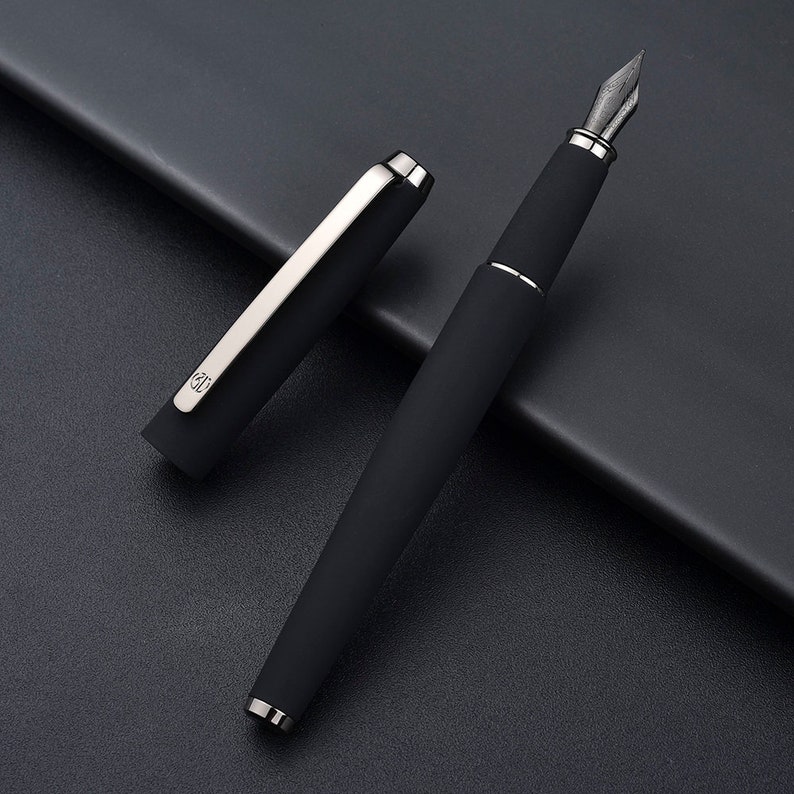 Matte Black Hongdian Fountain Pen Black Extra Fine/ - Etsy