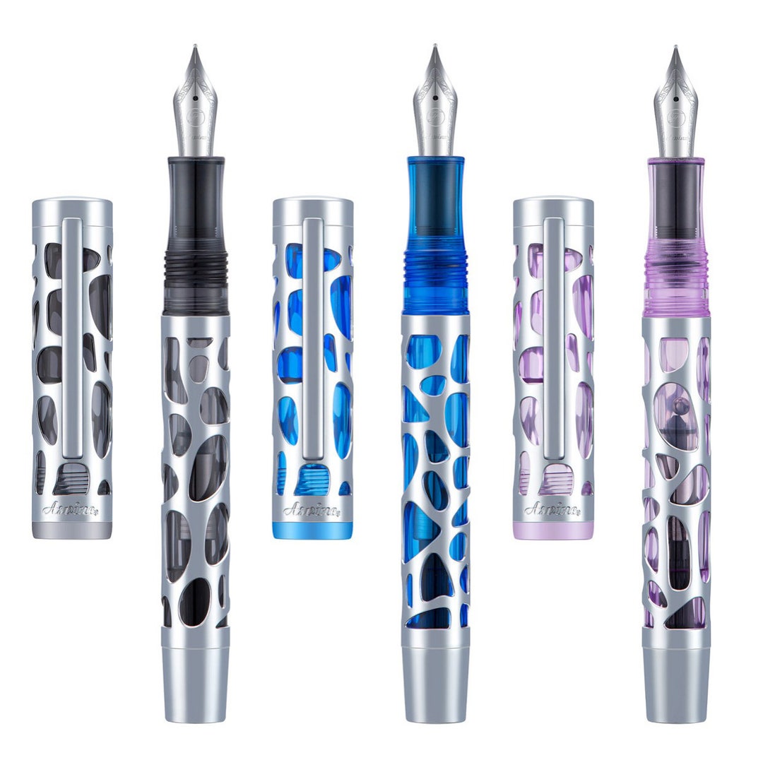 Asvine M169 Fountain Pen Eye Dropper and Converter Filling, Transparent ...