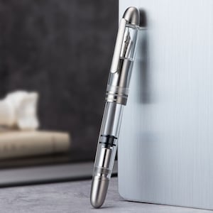 Asvine P36 Titanium Fountain Pen Piston Filling, Clear Transparent ...