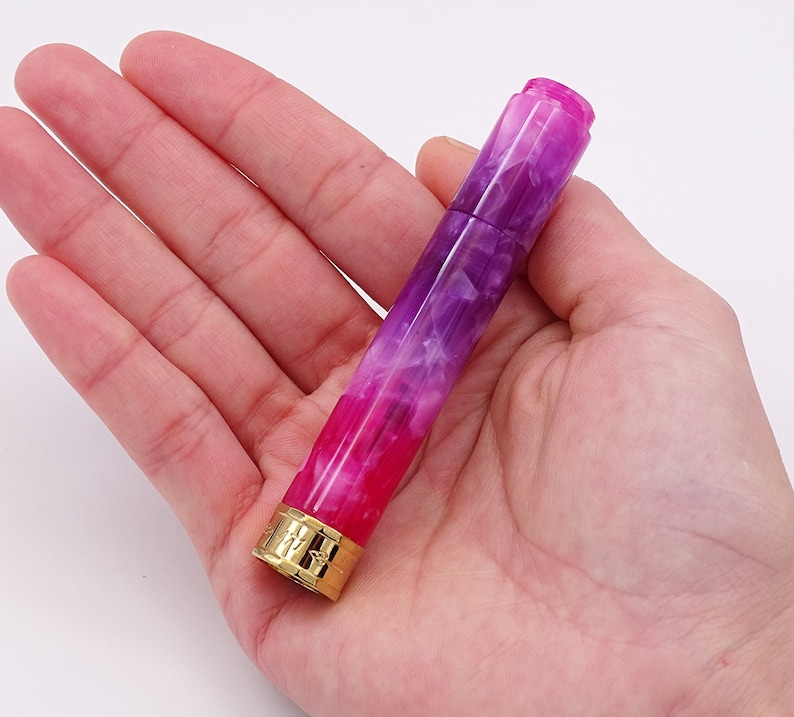 2019 PENBBS 471-39 Purple Mini Short Acrylic Fountain Pen Case - Etsy