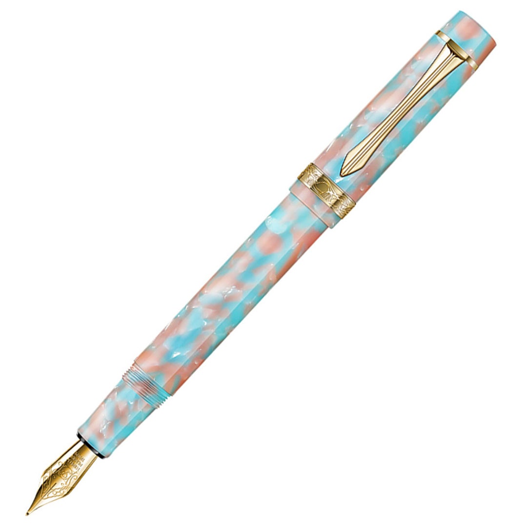 LIY Pink Resin Fountain Pen, Schmidt Fine Nib Business Gift Pen ...