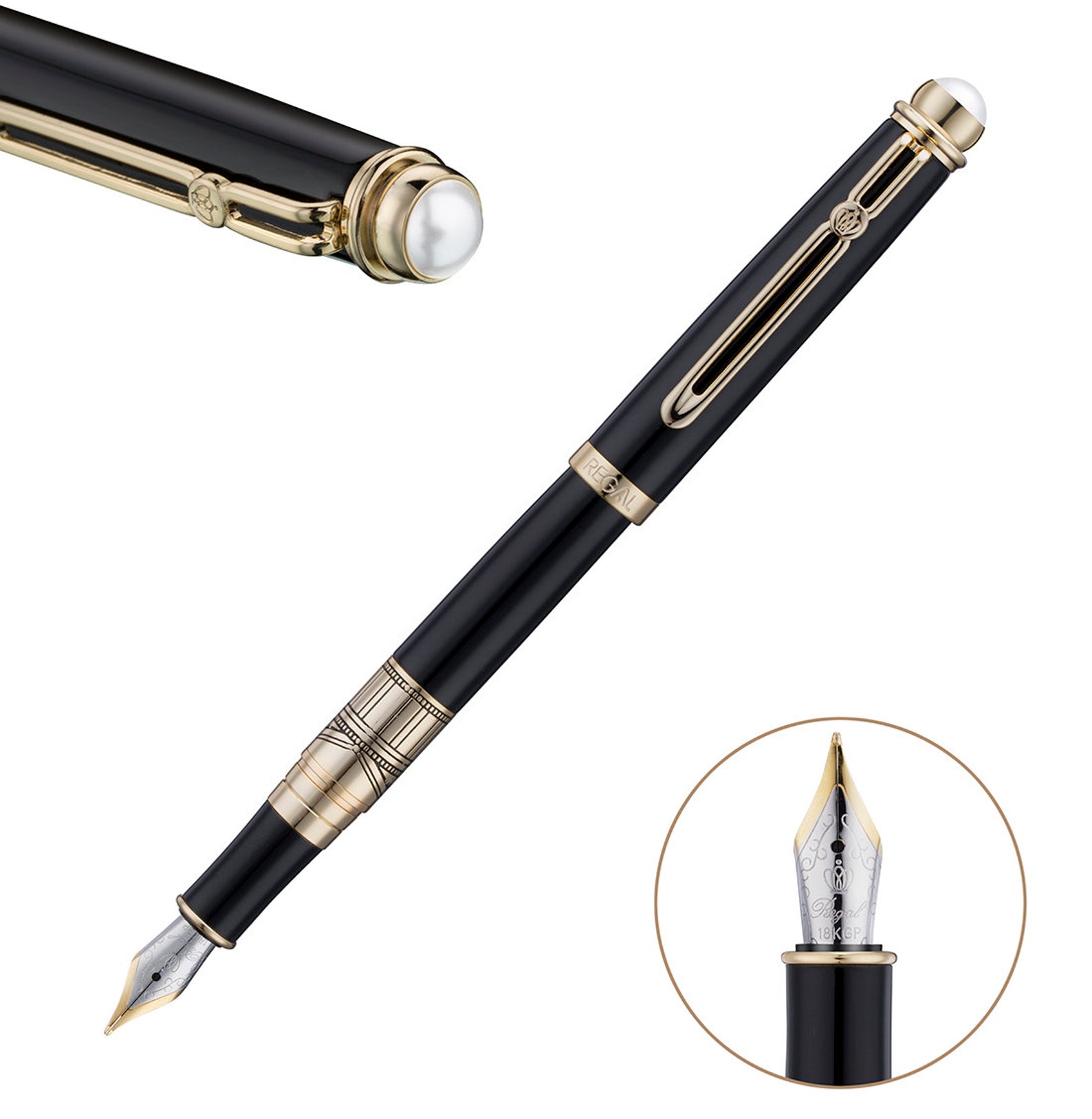 Regal 19 Black the British Museum Commemoration Fountain Pen, Iridium ...