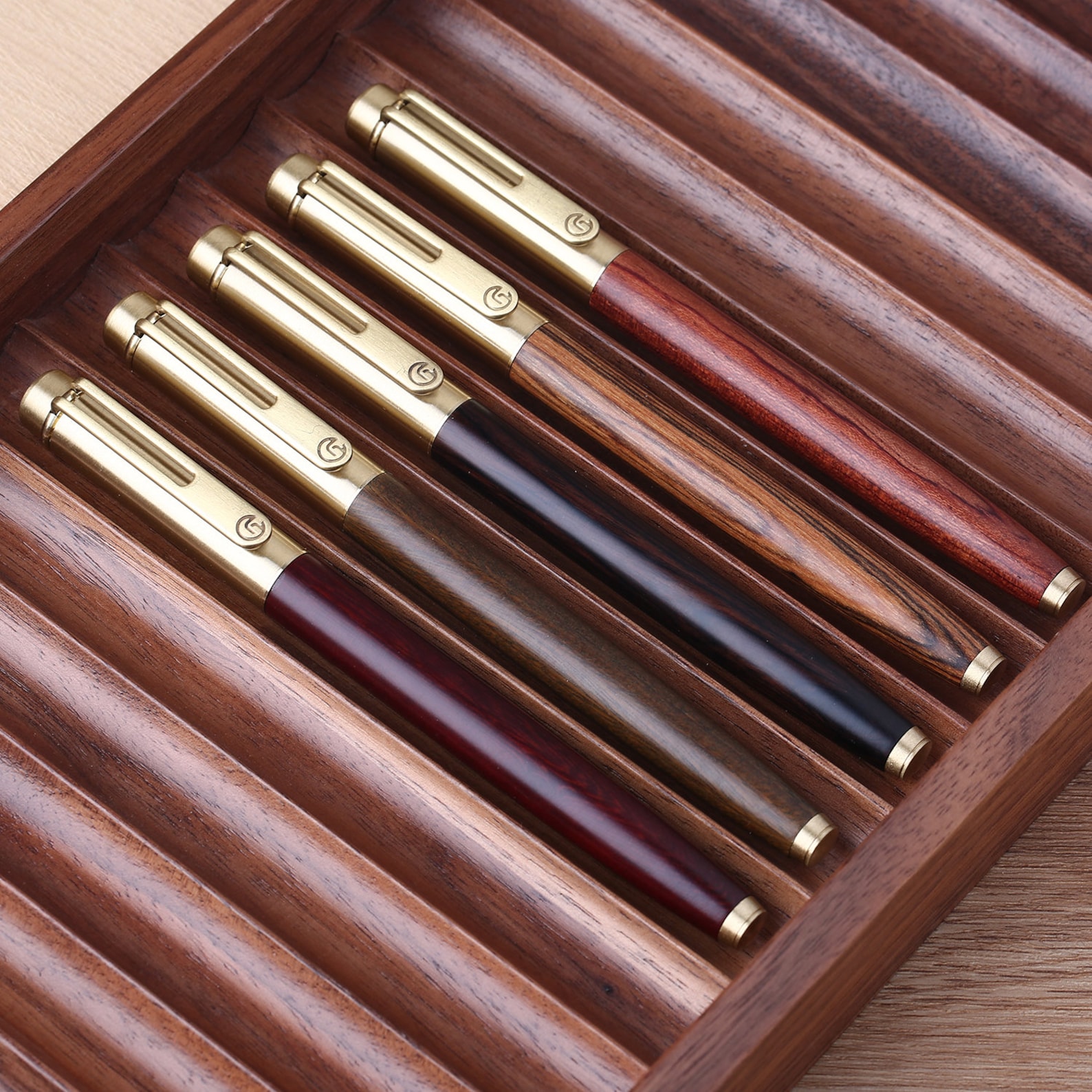 Majohn M7 Natural Wood Fountain Pen Iridium EF/ F/ Bent Nib | Etsy