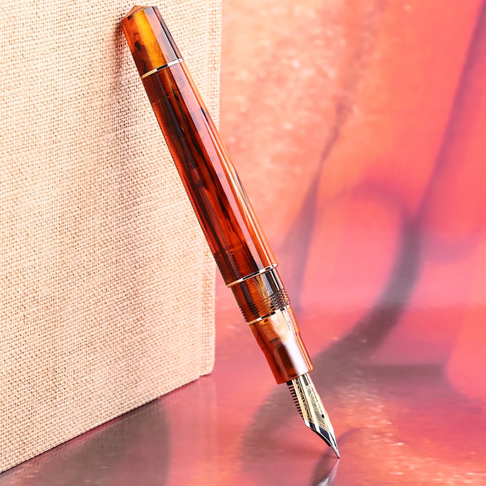 Majohn M800 Acrylic Fountain Pen, Moonman Fine Nib Luxury Pen Gold Clip ...