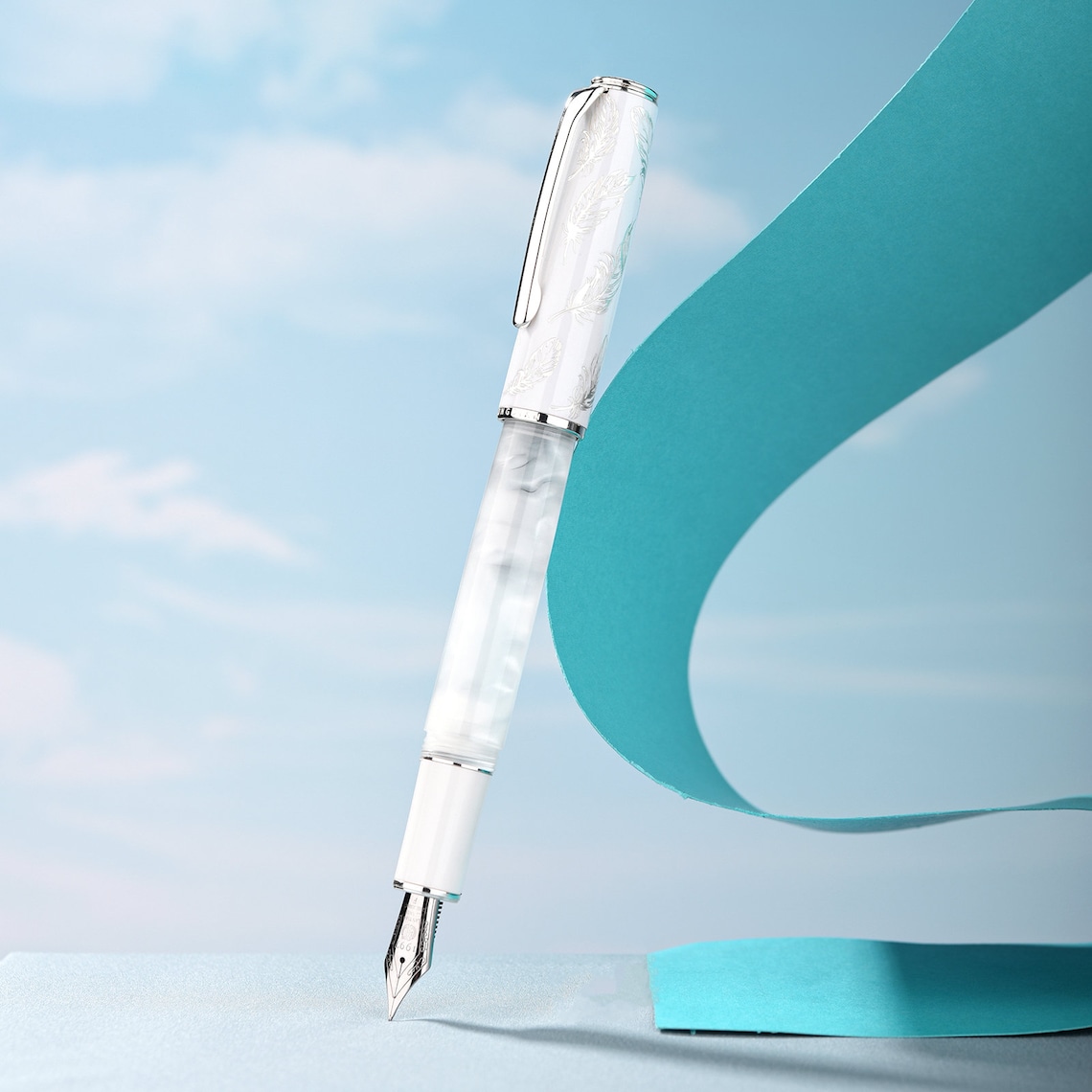 Hongdian N8 White Resin Fountain Pen Feather Cap Iridium - Etsy