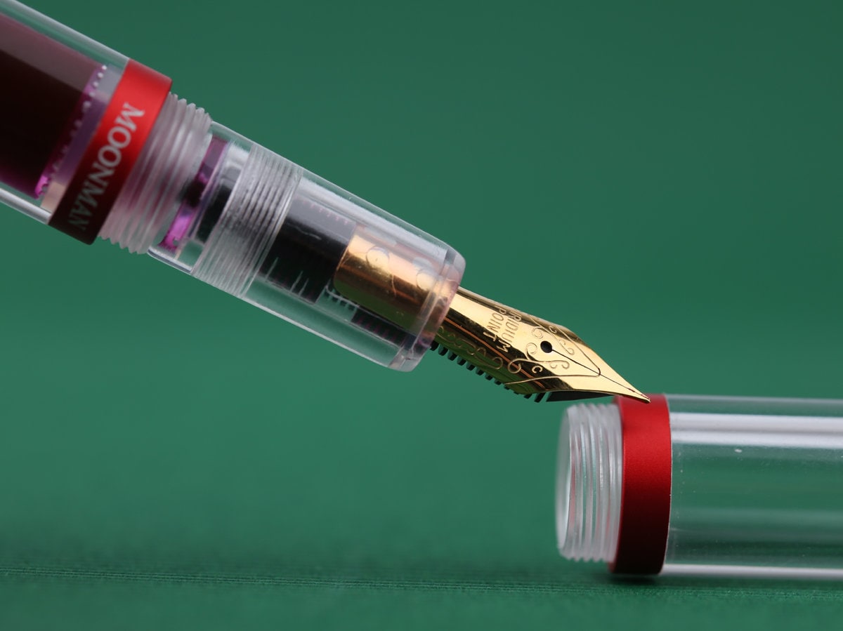 Majohn M2 Eye Dropper Filling Fountain Pen, Huge Ink Capacity, Clear ...