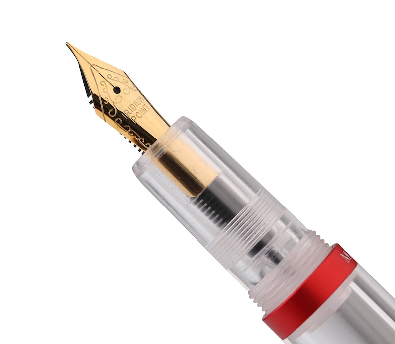 Majohn M2 Eye Dropper Filling Fountain Pen, Huge Ink Capacity, Clear ...