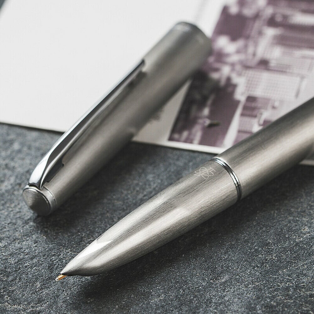 Hero 100 Series 14K Gold Classic Fountain Pen Matte Steel - Etsy