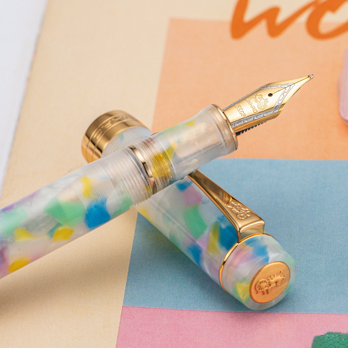 Jinhao 100 Centennial Rainbow Resin Fountain Pen Ef/f/m/bent - Etsy