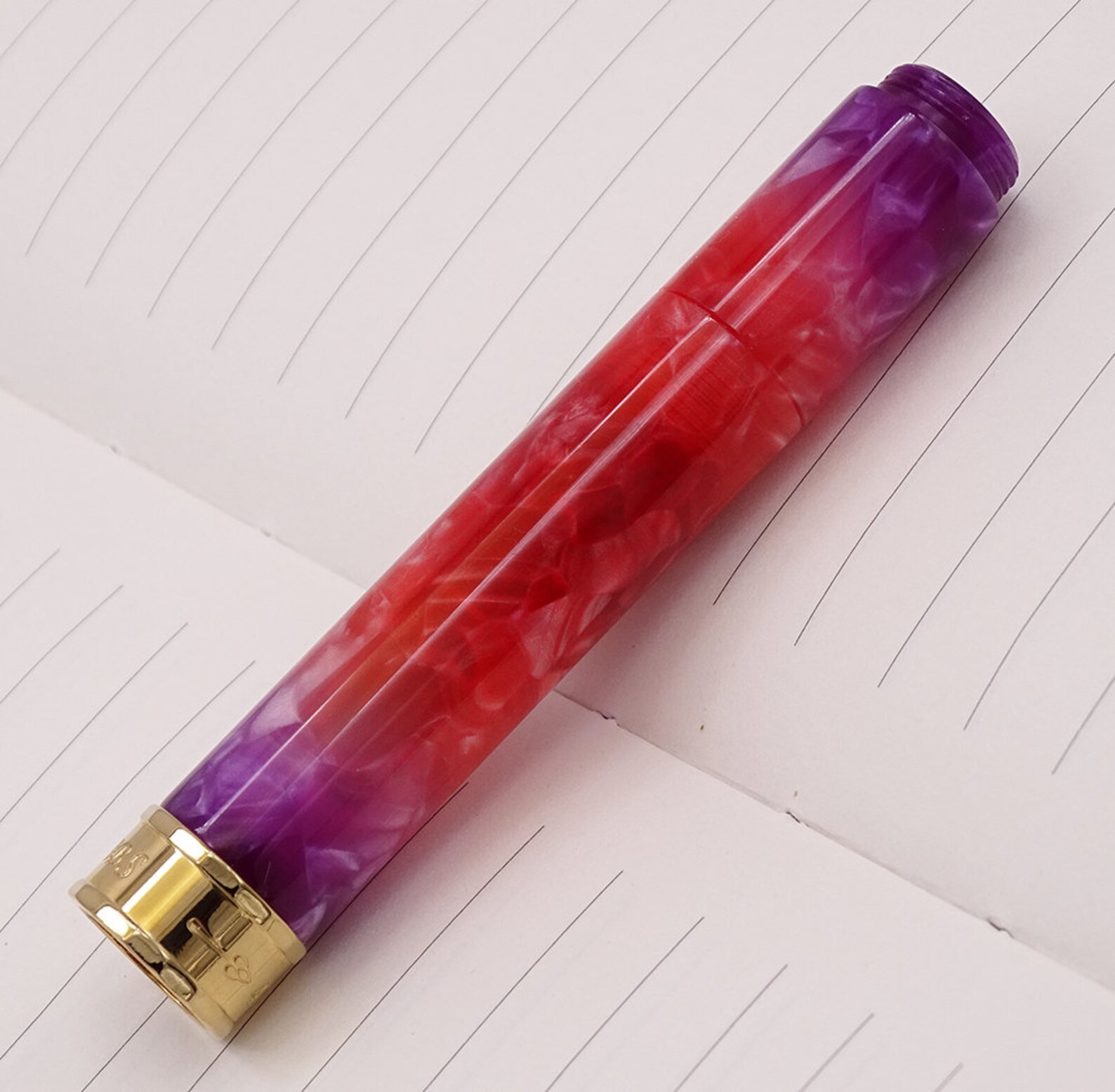 2019 PENBBS 471-29 Red Mini Short Acrylic Fountain Pen Case | Etsy