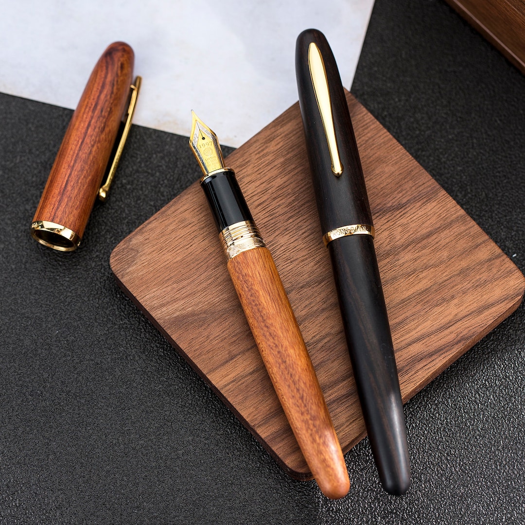 Buy Hongdian 660 Wood Fountain Pen EF/ F Nib, Handcrafted Sandalwood ...