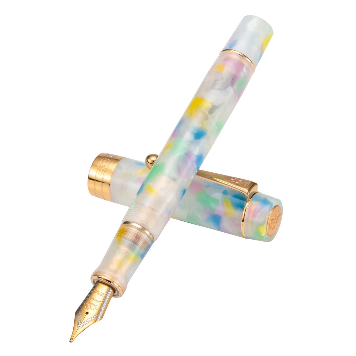 Jinhao 100 Centennial Rainbow Resin Fountain Pen Ef/f/m/bent - Etsy