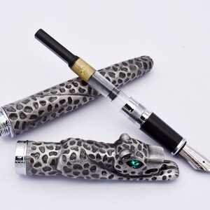 Jinhao Leopard Fountain Pen, Crystal Eye Pens Ef/f/m/bent Calligraphy Pen - Etsy