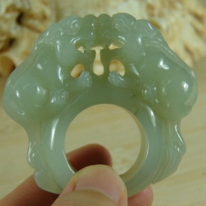 Handmade Certified Big White Natural Chinese Hetian Nephrite - Etsy