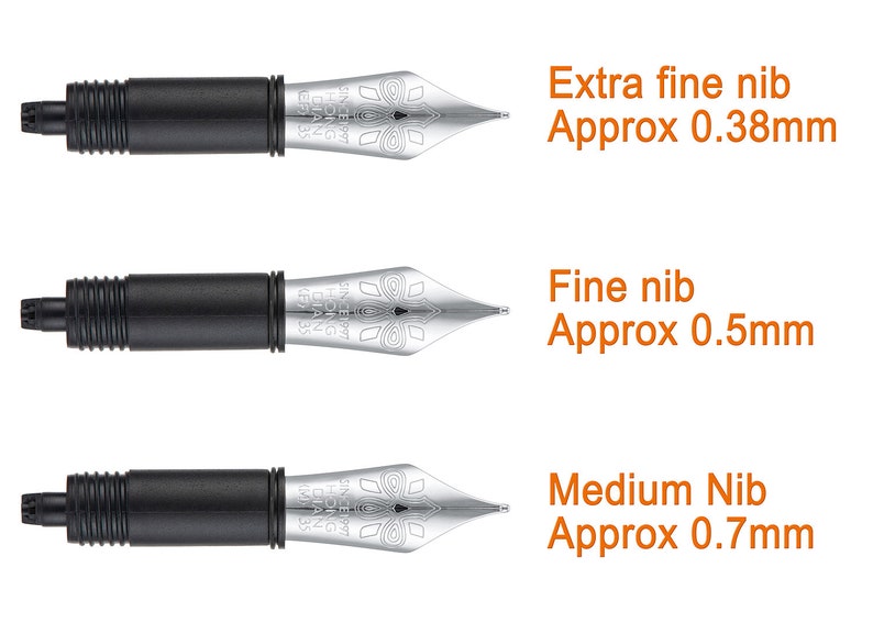 3 PCS Hongdian Fountain Pen Nib 1860 Max 1837 660 N8 6 - Etsy