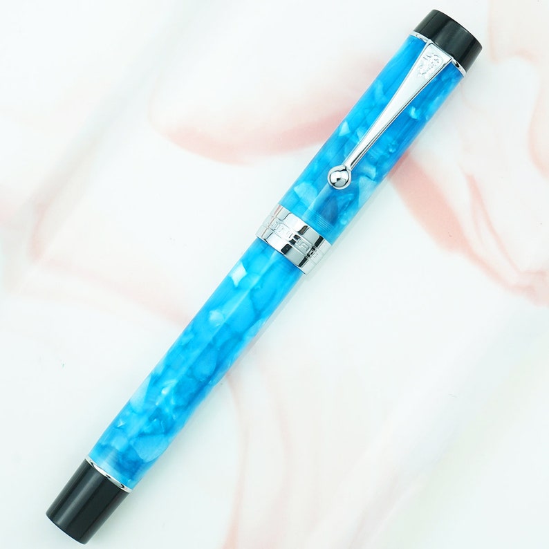 Jinhao 100 Centennial Sky Blue Resin Fountain Pen EF/ F/ M/ - Etsy