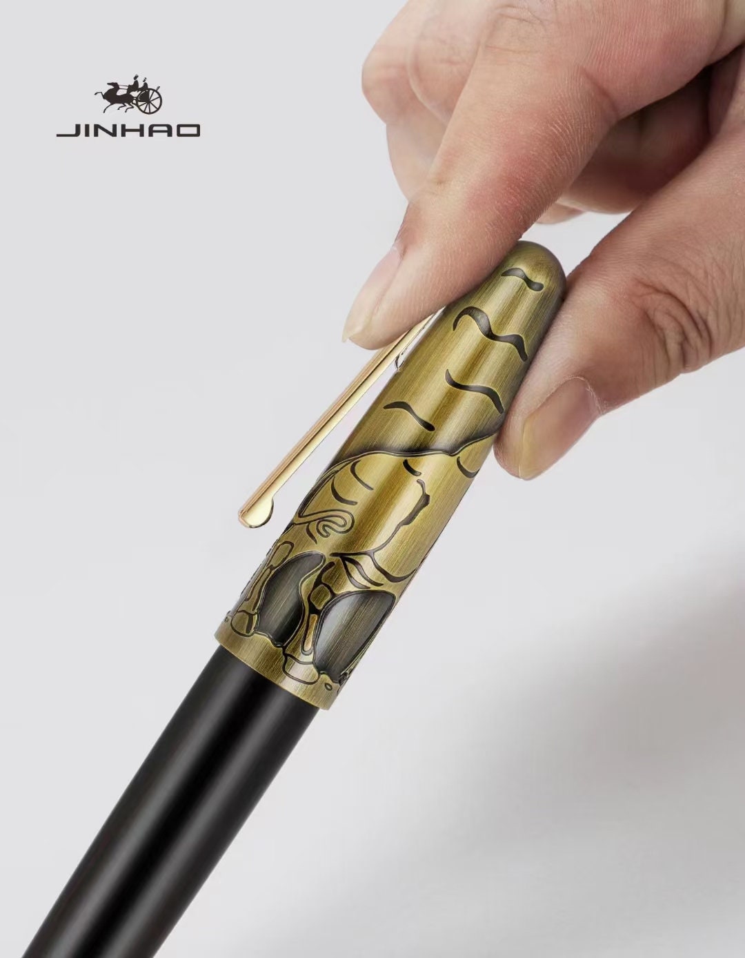 Jinhao 9056 Bull Fountain Pen Wood Pen , Ef/f/m/bent Nib Writing Pen ...