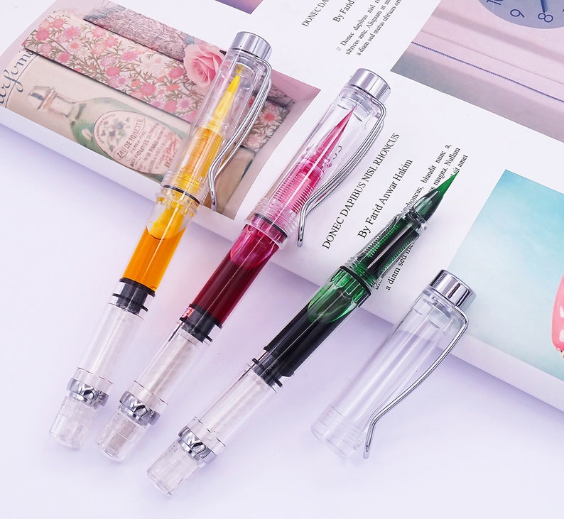 Wing Sung Brush Piston Fountain Pen Set Arts Pocket | Etsy