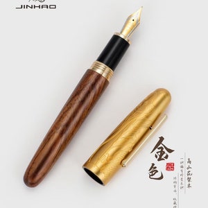 Jinhao 9056 Bull Fountain Pen Wood Pen , Ef/f/m/bent Nib Writing Pen ...