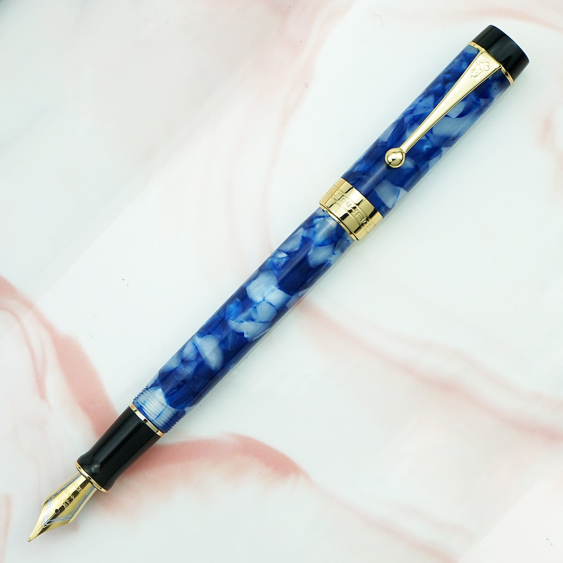 Jinhao 100 Centennial Ice Blue Resin Fountain Pen EF/ F/ M/ - Etsy