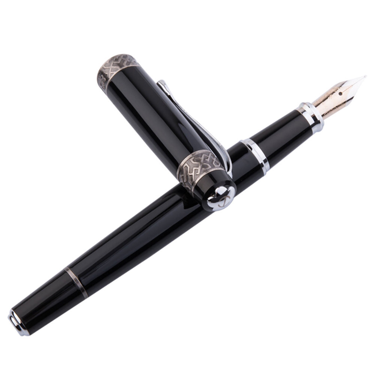 Hero Emperor 100 12K Solid Gold Fountain Pen Black Classic - Etsy