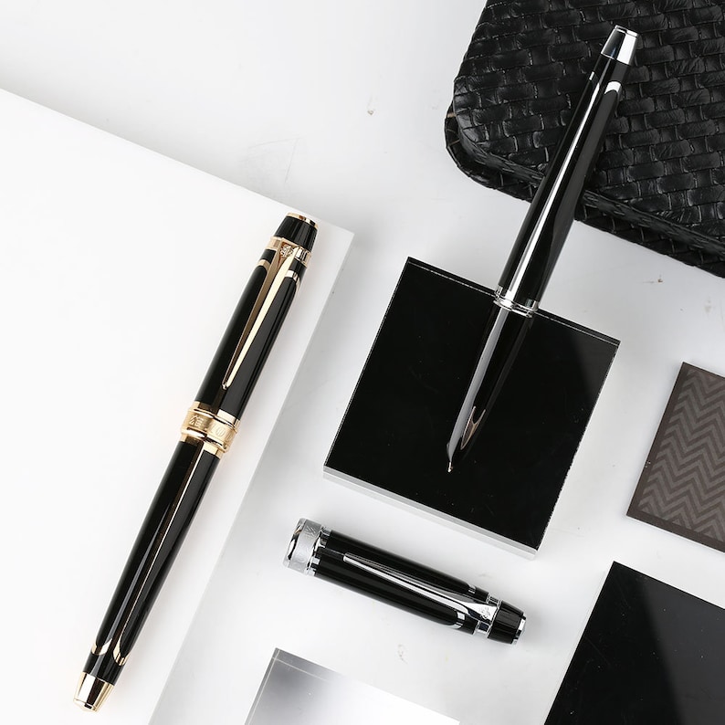 Hero Classic 100 14K Solid Gold Nib Fountain Pen Gold/ Silver - Etsy