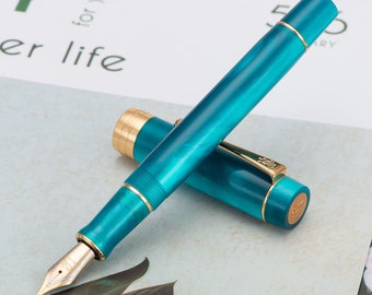 Jinhao 100 Centennial Sky Blue Resin Fountain Pen EF/ F/ M/ - Etsy