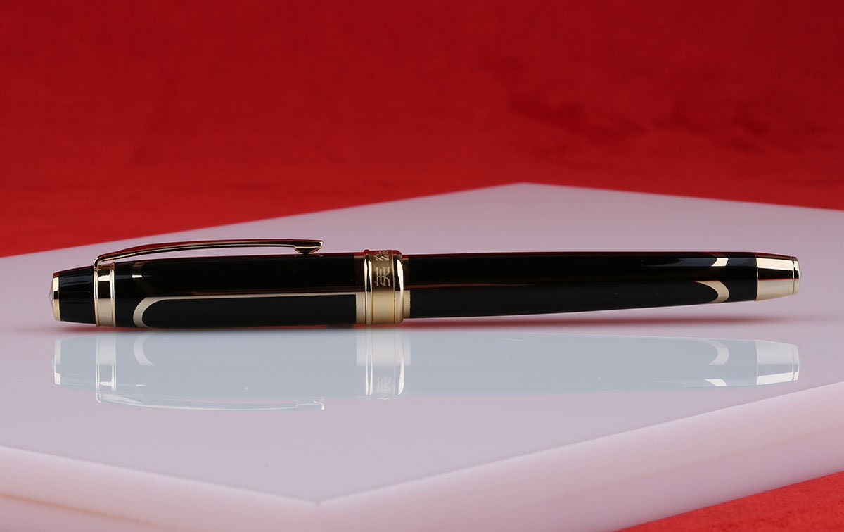 Hero Classic 100 14K Solid Gold Nib Fountain Pen Gold/ Silver - Etsy