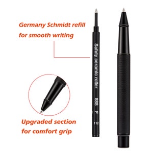 Personalized Hongdian 1850 Black Forest Rollerball Pen With Schmidt ...