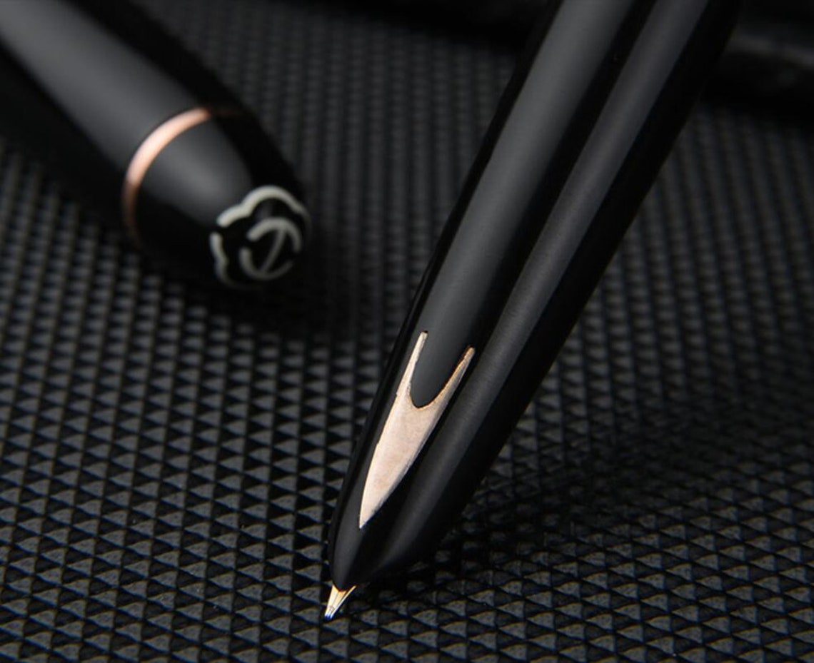 Hero Classic 100 14K Gold Fountain Pen Gold/ Silver Clip - Etsy