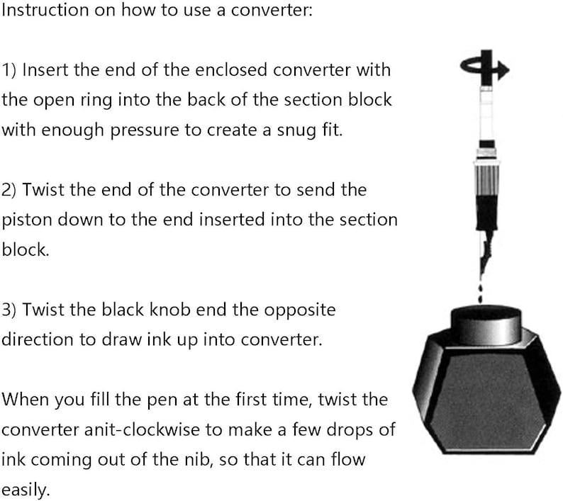 Hongdian Fountain Pen Ink Converter Pack of 10/ Pack of 5 - Etsy