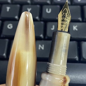 Hero Handmade Natural Ox Horn Fountain Pen, Exclusive Business Gift ...