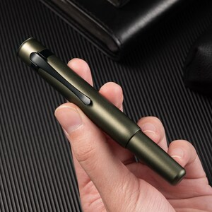 Hongdian M2 Mini Fountain Pen Aluminum Alloy Pocket Pen, Black EF/F/M ...