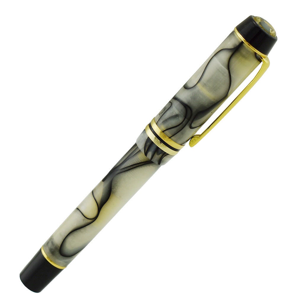 Kaigelu 316 Marble White Celluloid Century Stars Fountain Pen | Etsy