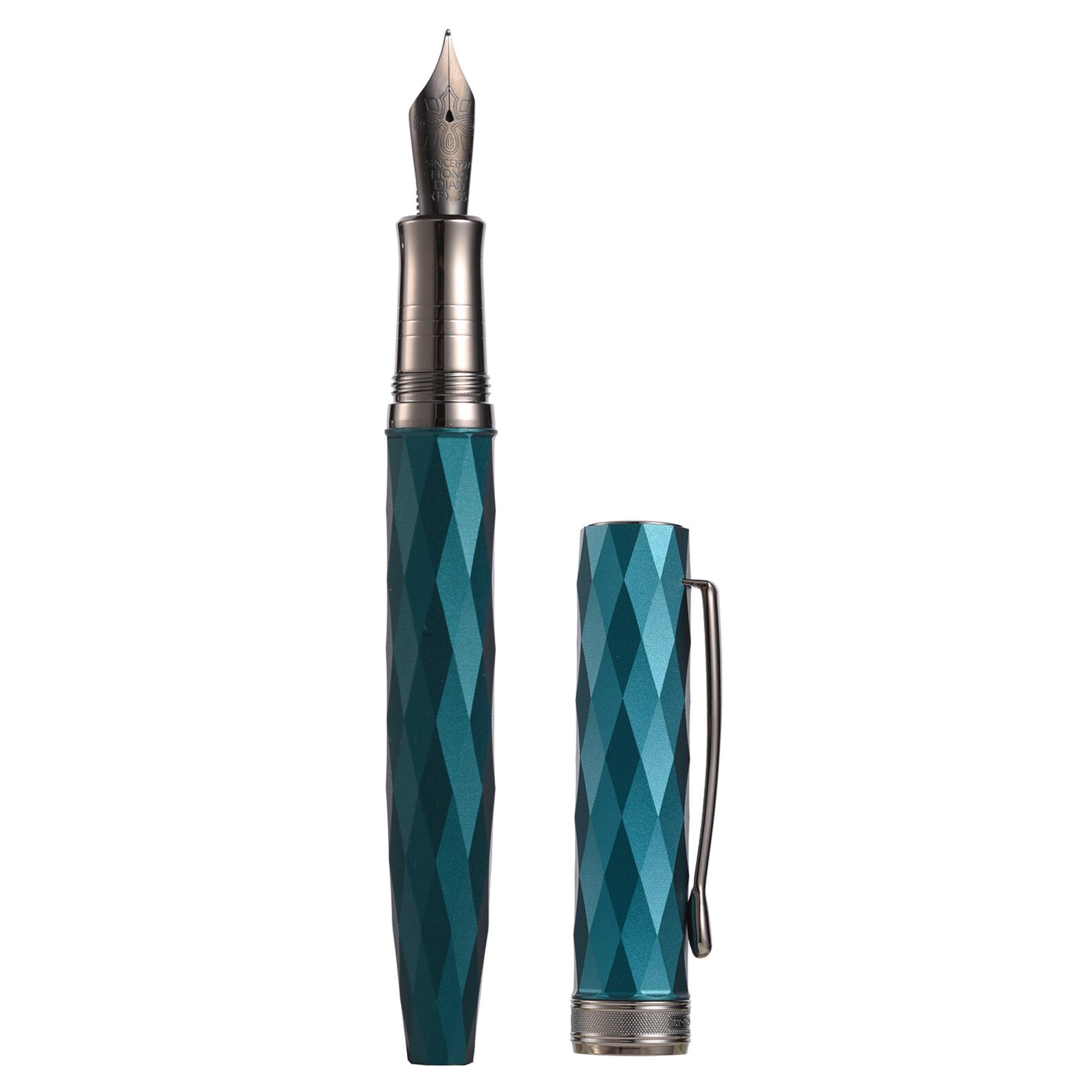 Hongdian N11 Fountain Pen Metal Polygon Converter Pen, Iridium EF/F Nib ...