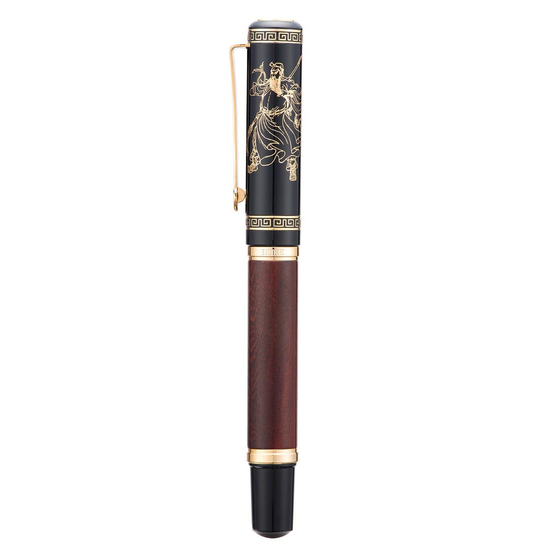 Duke 551 Fountain Pen Guanyu Engrave on Cap Fude Nib, Handmade Nature ...