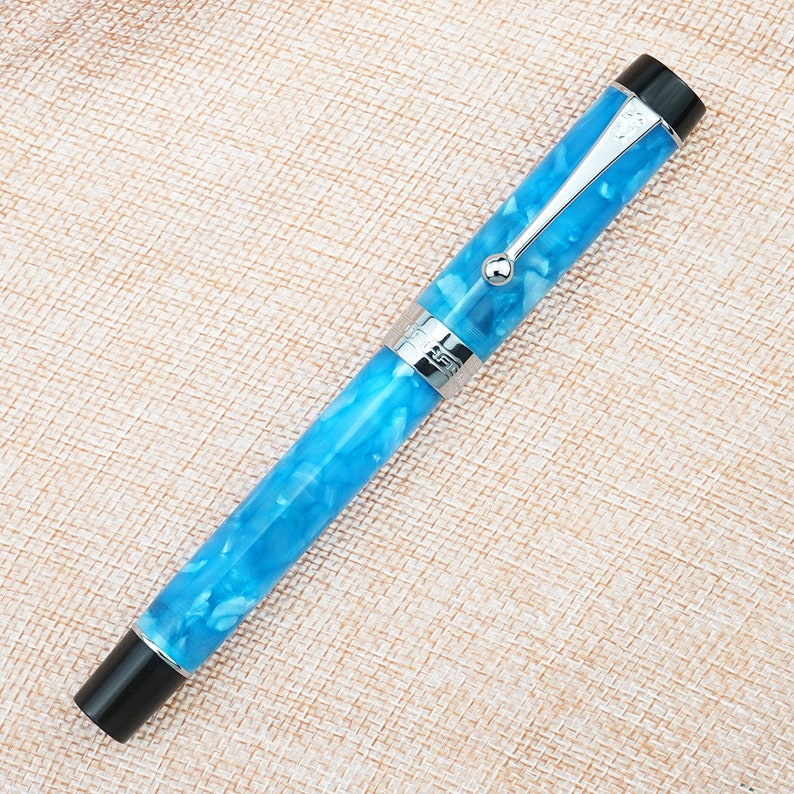 Jinhao 100 Centennial Sky Blue Resin Fountain Pen EF/ F/ M/ | Etsy