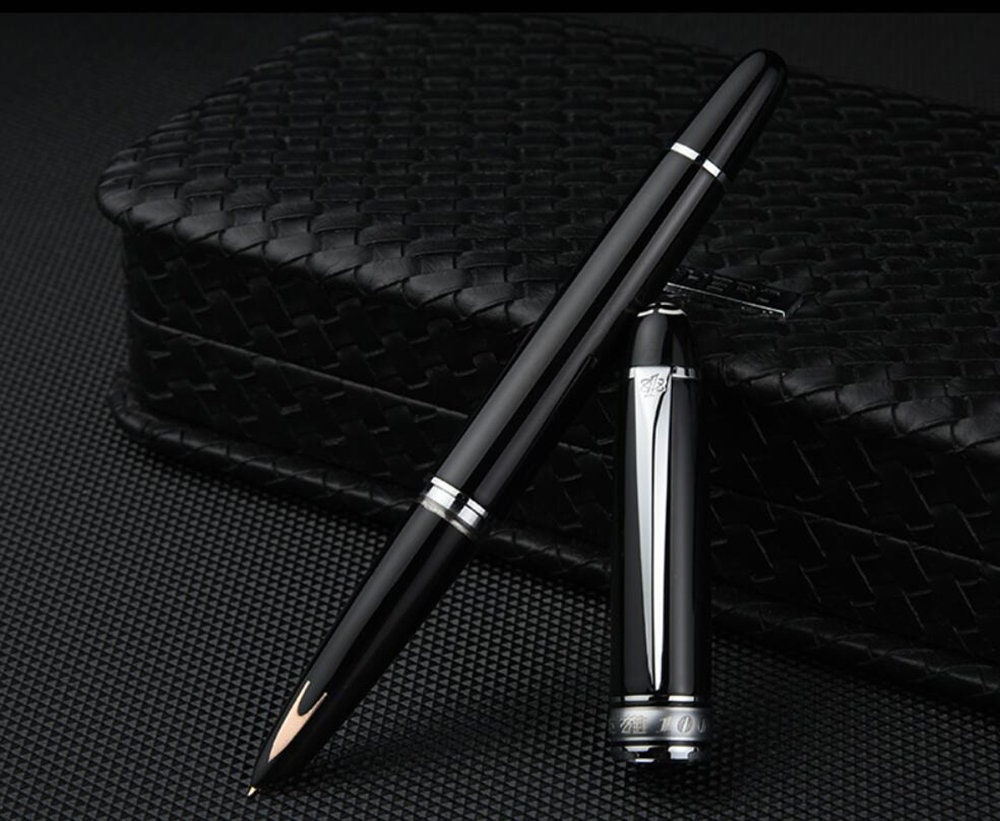 Hero Classic 100 14K Gold Fountain Pen Gold/ Silver Clip - Etsy