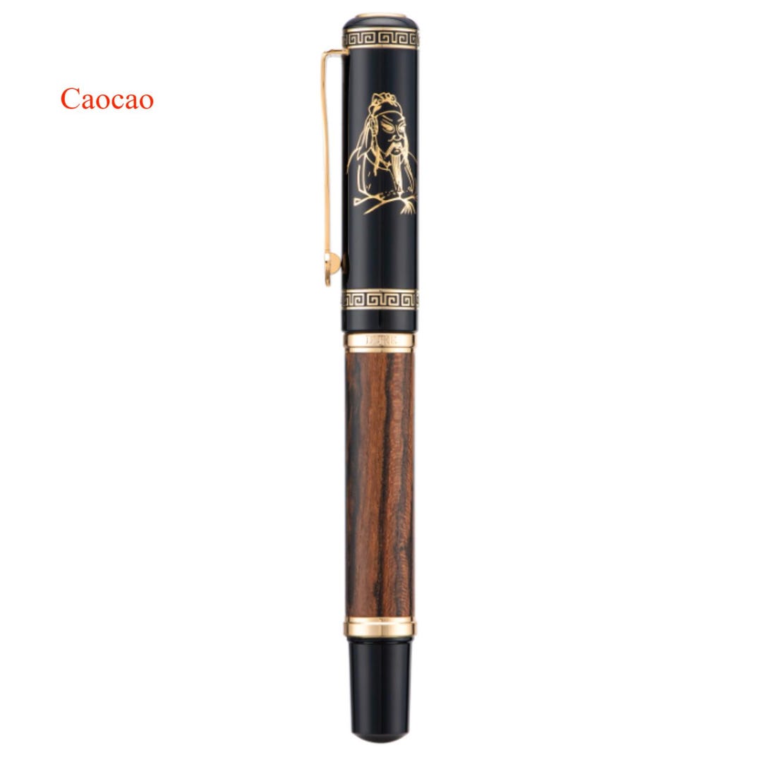 Duke 551 Fountain Pen Cao Cao Engrave on Cap Fude Nib, Handmade Nature ...