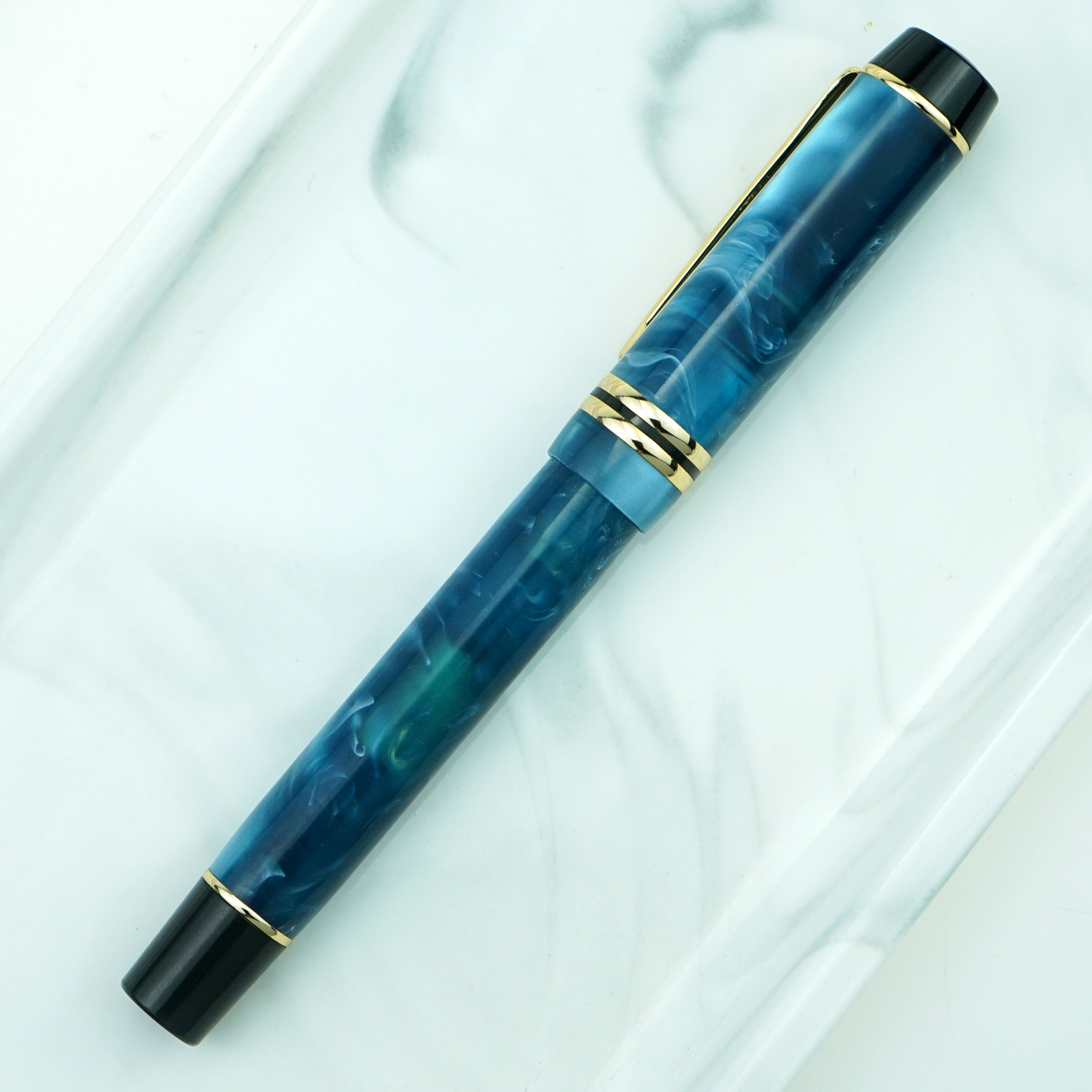 Kaigelu 316 Blue Acrylic Celluloid Fountain Pen Extra Fine/ - Etsy