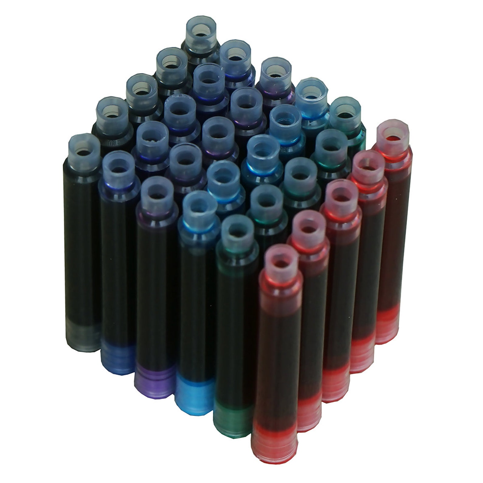 Hongdian Fountain Pen Ink Cartridges Black/ Blue / Light Blue/ Red ...