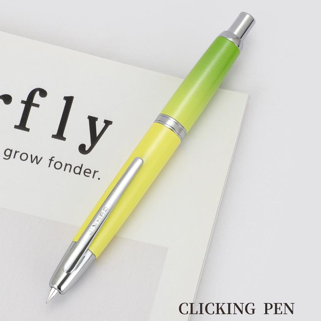 Jinhao 10 Retractable Fountain Pen Gradual Green With Clip Office ...
