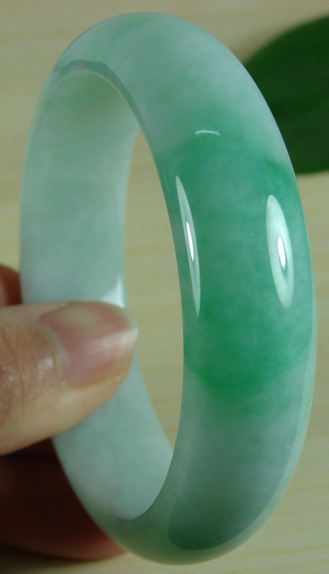 Jadeite Bangle Bracelet Handmade Certified Top Rich Vivid - Etsy